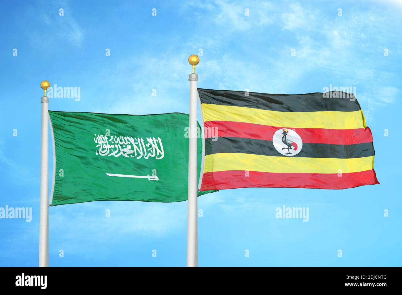Saudi arabia uganda flag hi-res stock photography and images - Alamy