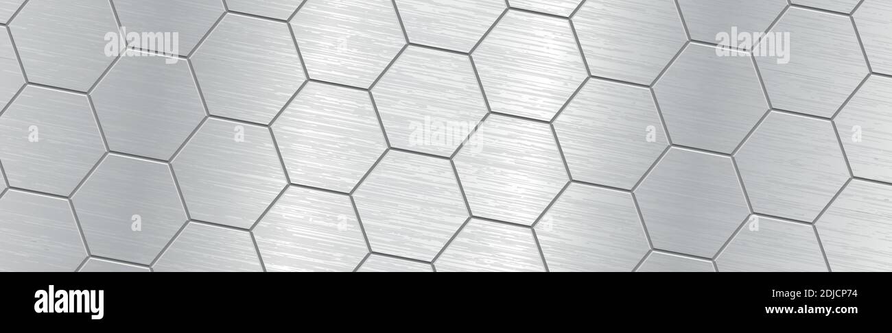 Abstract metallic background pattern with hexagons texture - Vector ...