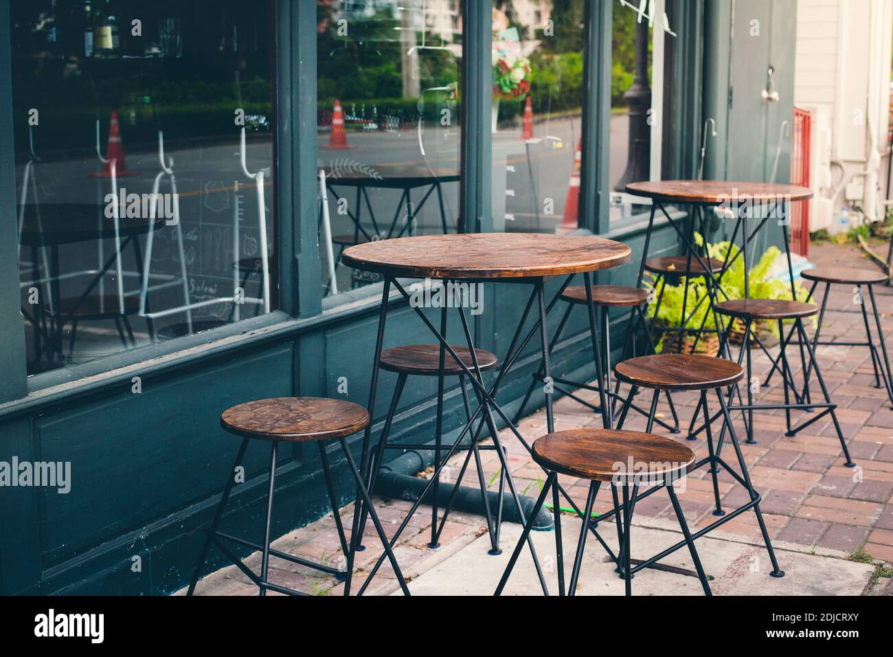 Transparent cafe chairs hi-res stock photography and images - Alamy