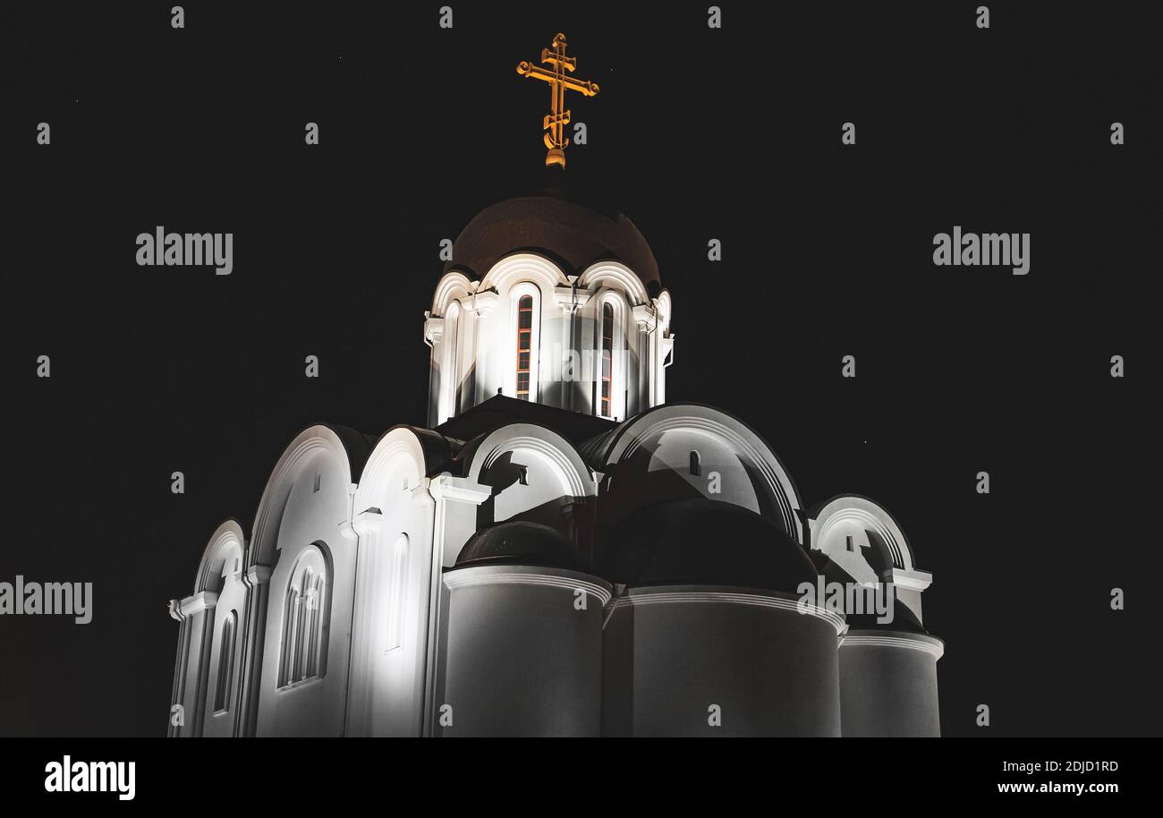 The Orthodox church at night in Lasnamae, Tallinn Stock Photo - Alamy