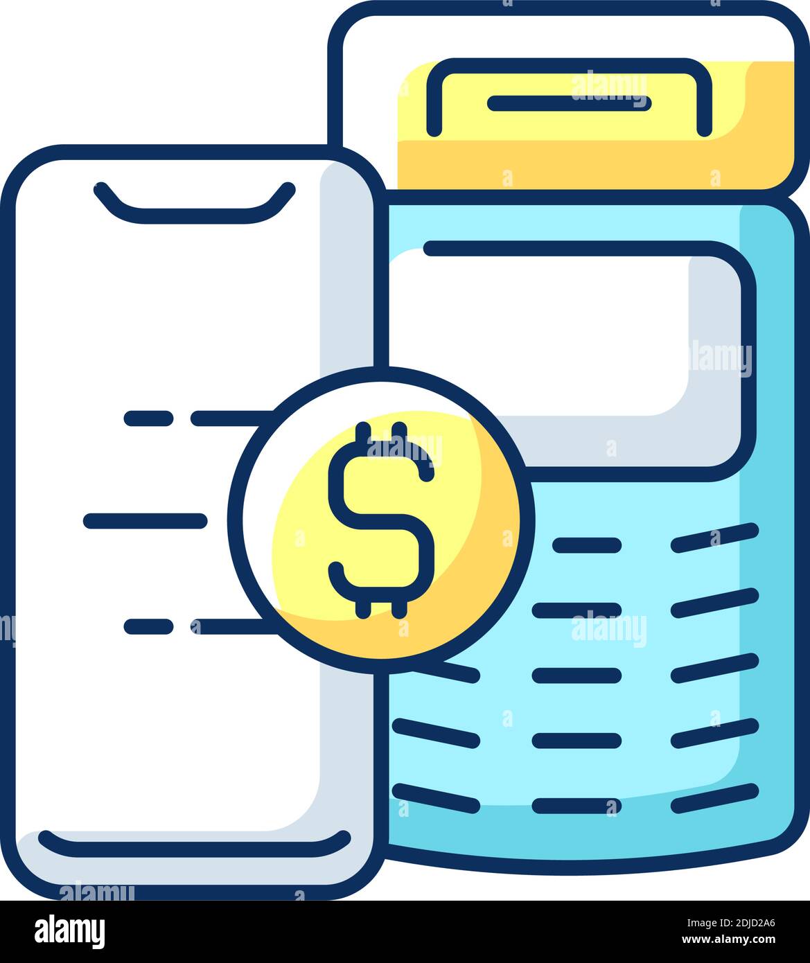 Pay service RGB color icon Stock Vector Image & Art - Alamy