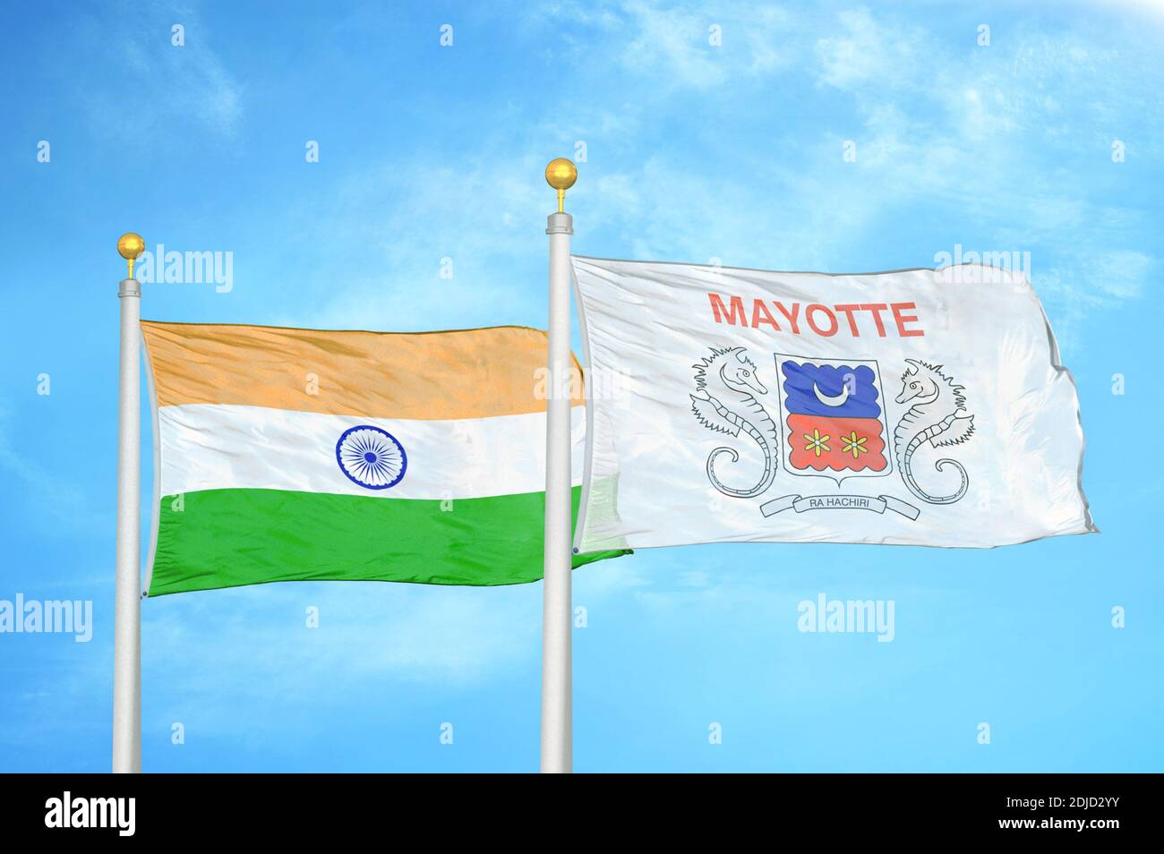 India mayotte flag hi-res stock photography and images - Alamy