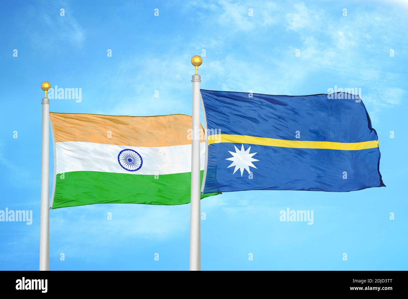 India nauru flag hi-res stock photography and images - Alamy