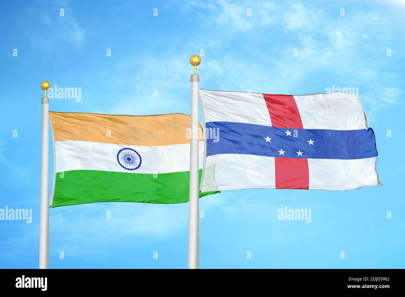 India netherlands antilles flag hi-res stock photography and images - Alamy