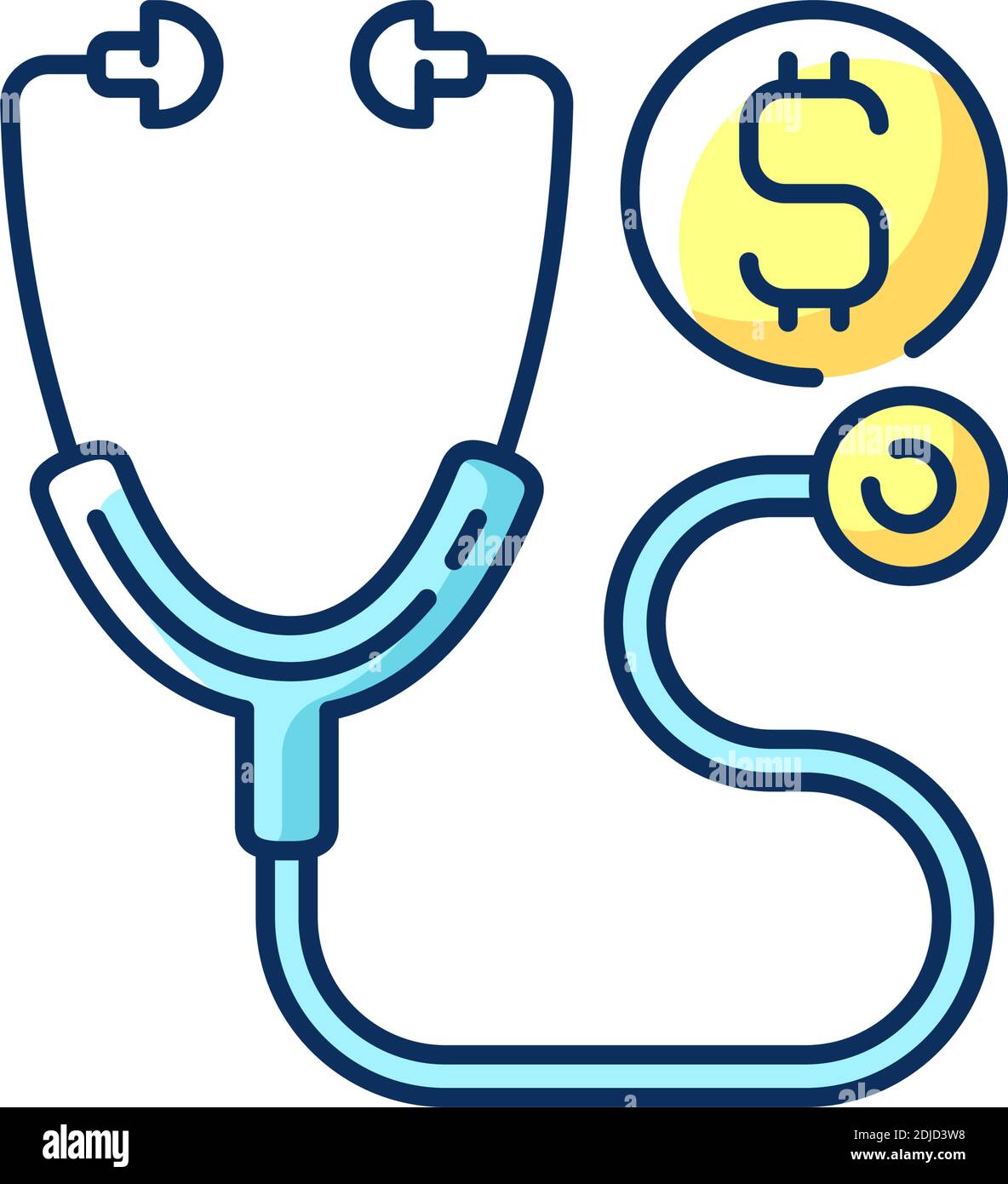 Consultation fee RGB color icon Stock Vector Image & Art - Alamy