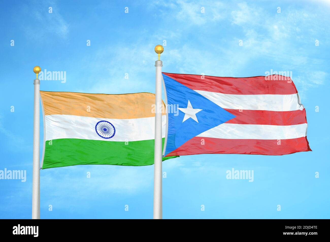 Puerto rico india flag hi-res stock photography and images - Alamy