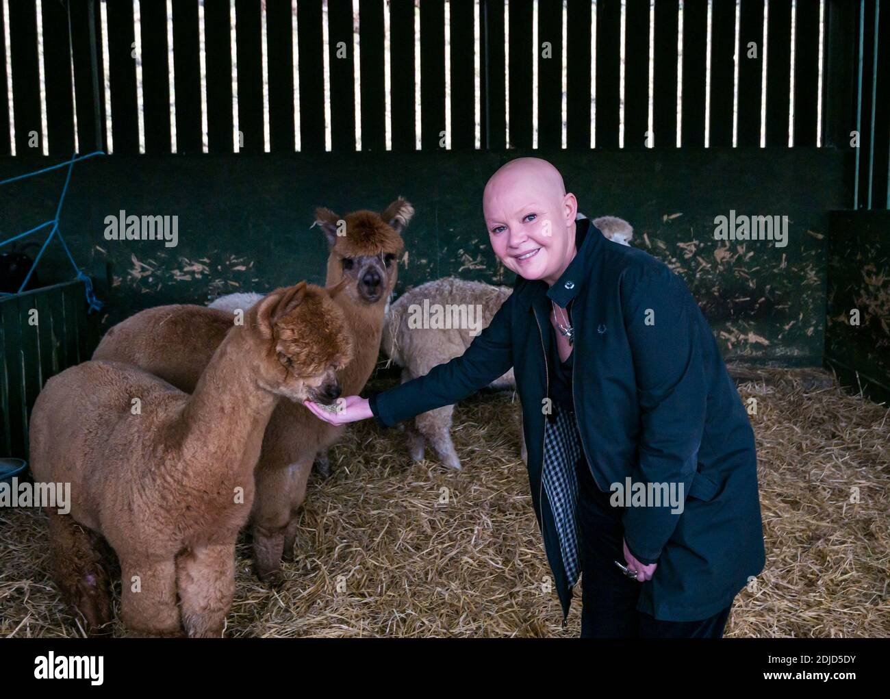 Gail Porter, Scottish television personality, at LOVE Gorgie City Farm ...