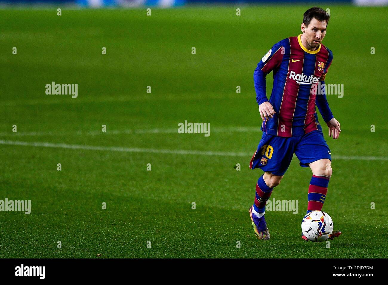 BARCELONA, SPAIN - DECEMBER 13: Lionel Messi of FC Barcelona during the ...