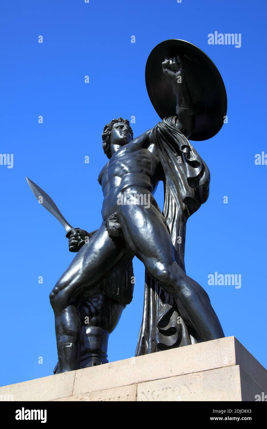 Victorian bronze erected in 1822 at Hyde Park Corner London England UK ...