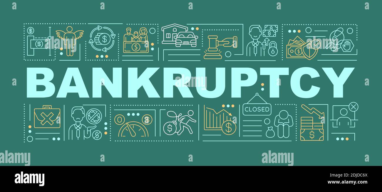 Bankruptcy word concepts banner Stock Vector Image & Art - Alamy