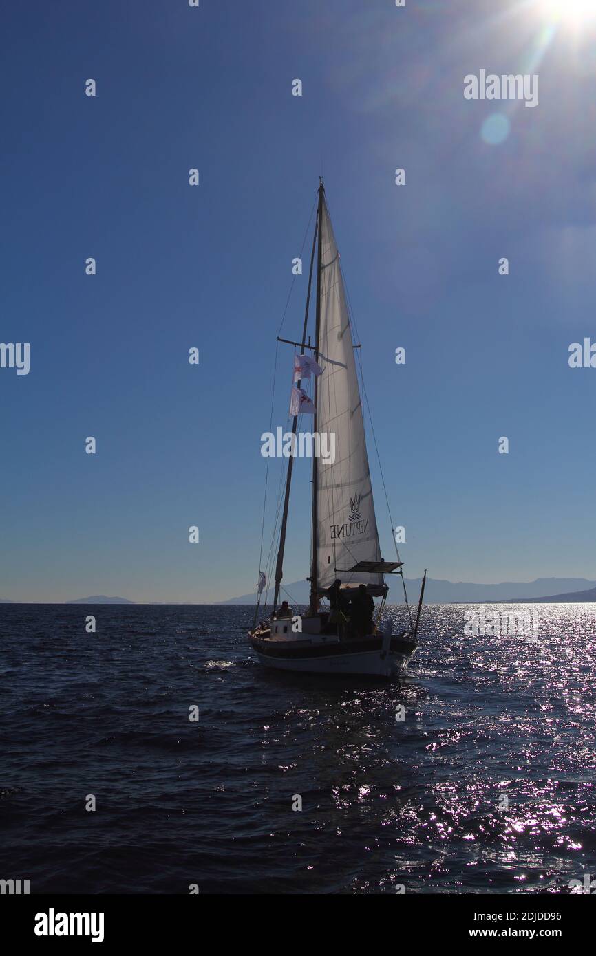 Bodrum, Turkey, 27 October 2018: Bodrum Sailing Cup, Gulet Wooden ...