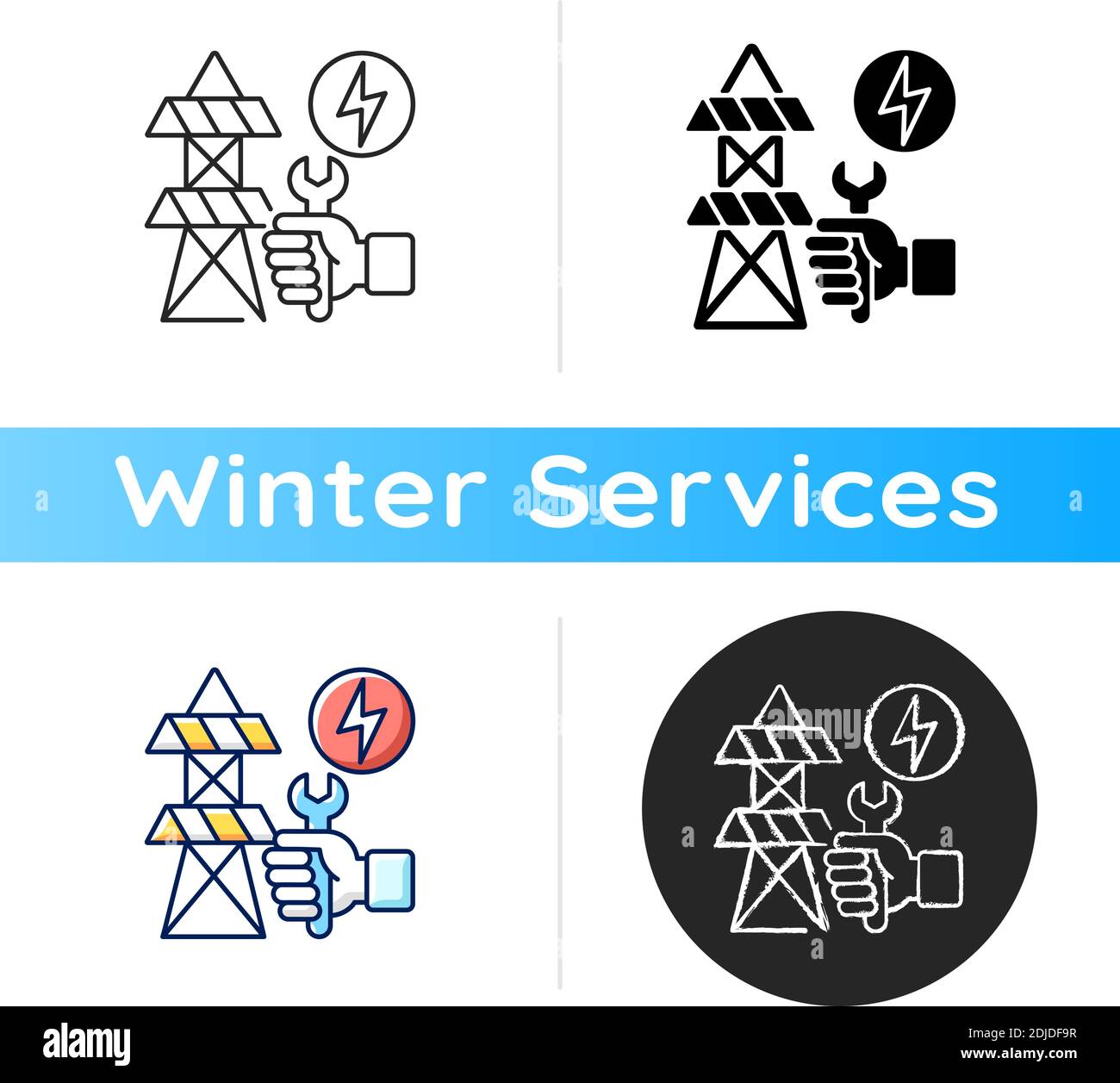 Repairing power lines icon Stock Vector Image & Art - Alamy