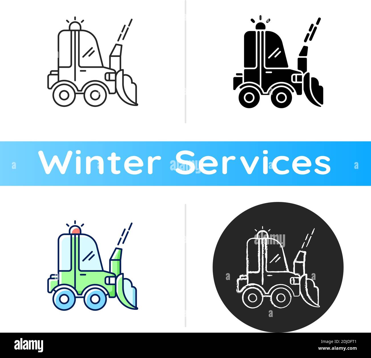 Snowblower Stock Vector Images - Alamy