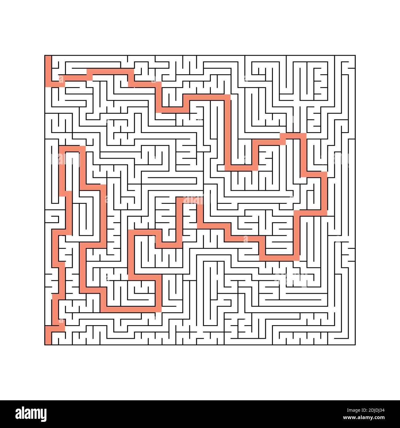 A square abstract labyrinth. An interesting and useful game for ...