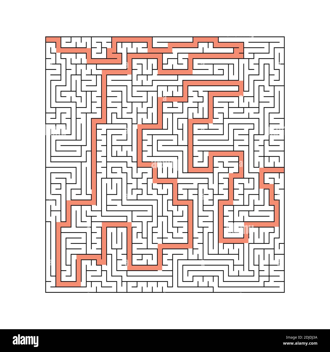 A square abstract labyrinth. An interesting and useful game for ...