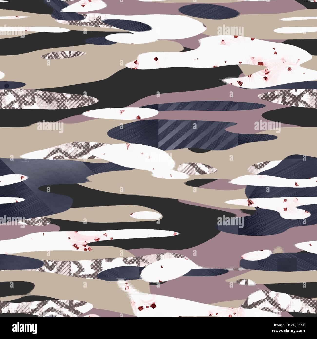 Seamless collage in camo shapes vivid montage Stock Photo - Alamy