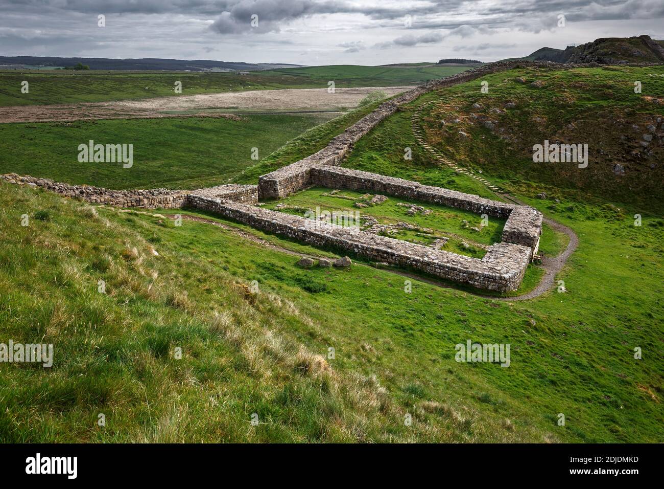 Ruins of Mile Castle No. 39, Hadrian's Wall, near Homesteads ...