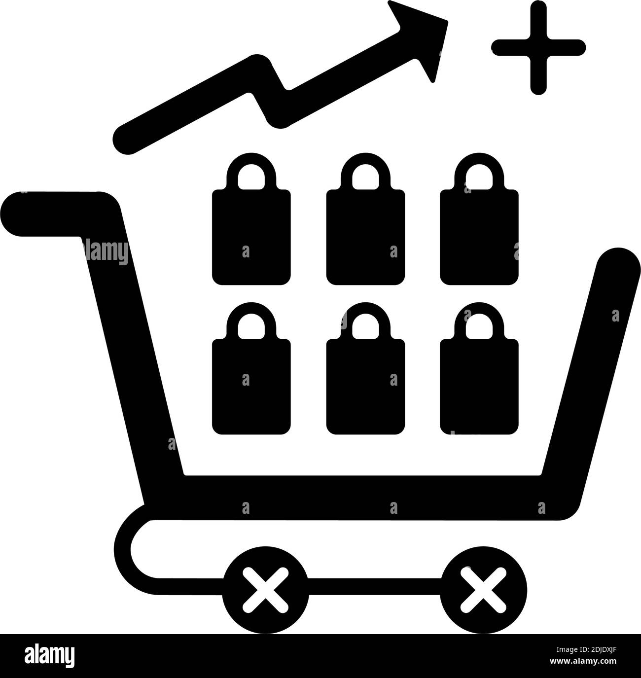 Overconsumption black glyph icon Stock Vector Image & Art - Alamy