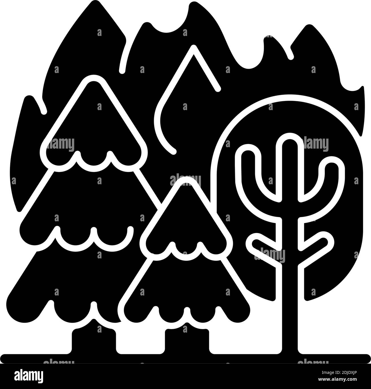 Fire wildfire wildland Stock Vector Images - Alamy