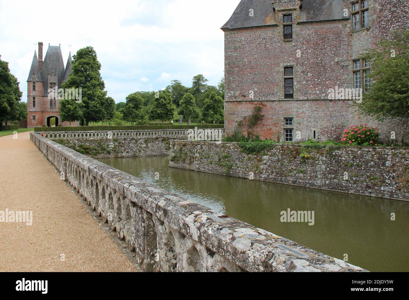 medieval castle in carrouges (normandy - france Stock Photo - Alamy
