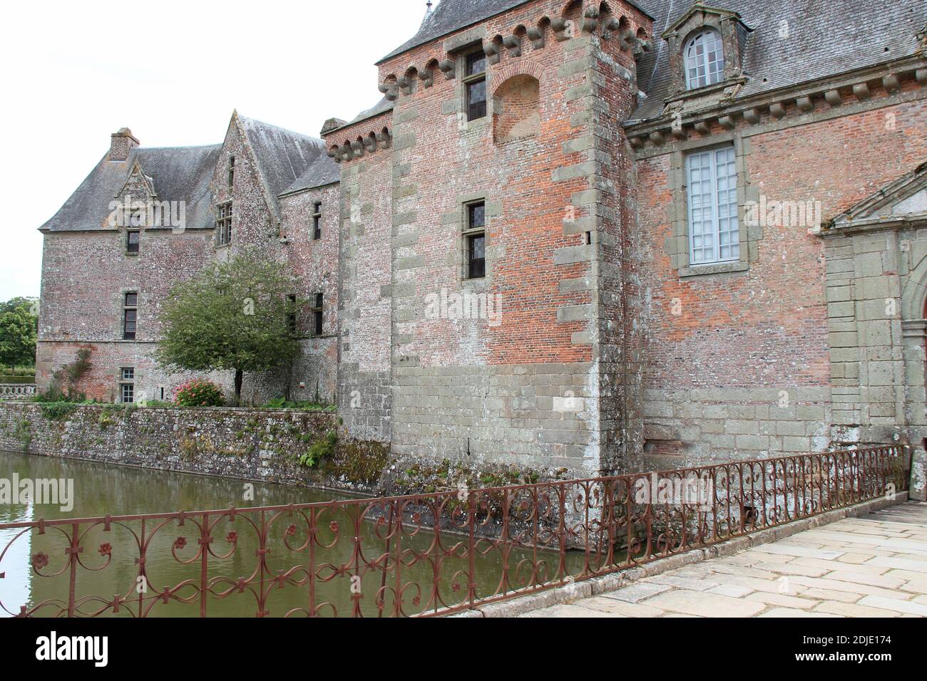 medieval castle in carrouges (normandy - france Stock Photo - Alamy