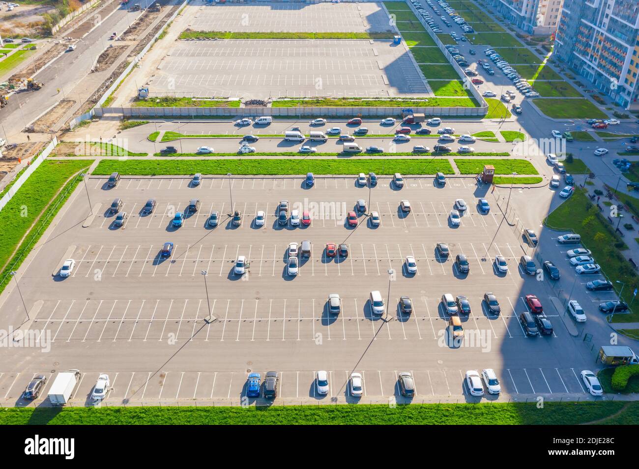 Overhead view of parking space hi-res stock photography and images - Alamy