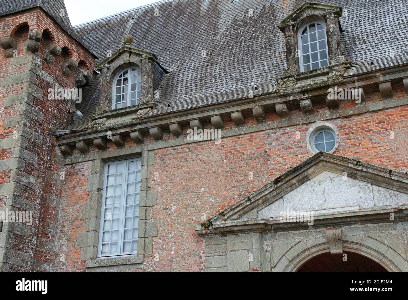 medieval and renaissance castle in carrouges in normandy in france ...
