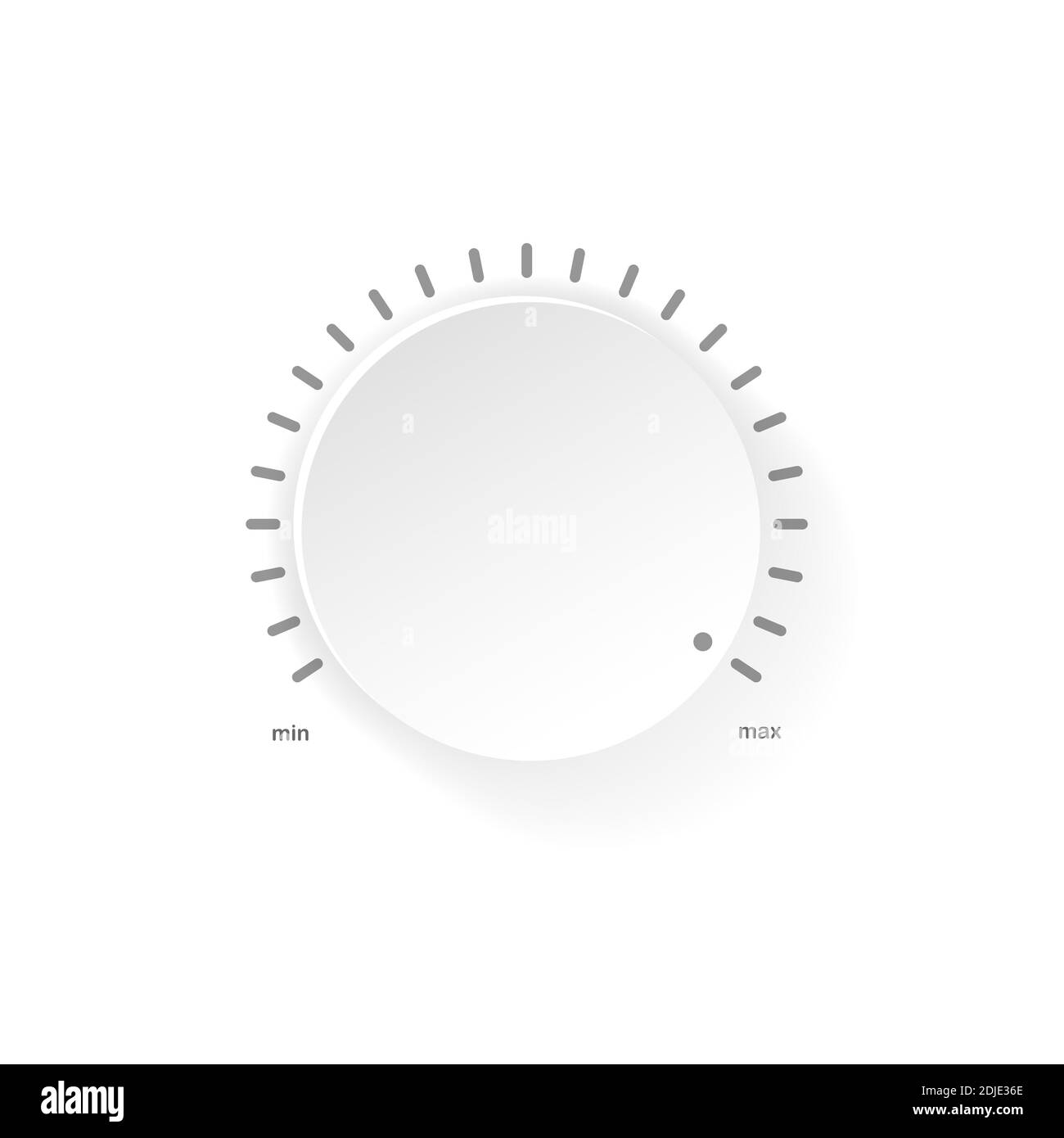 Vector volume music control with a scale from low to high. Control with ...