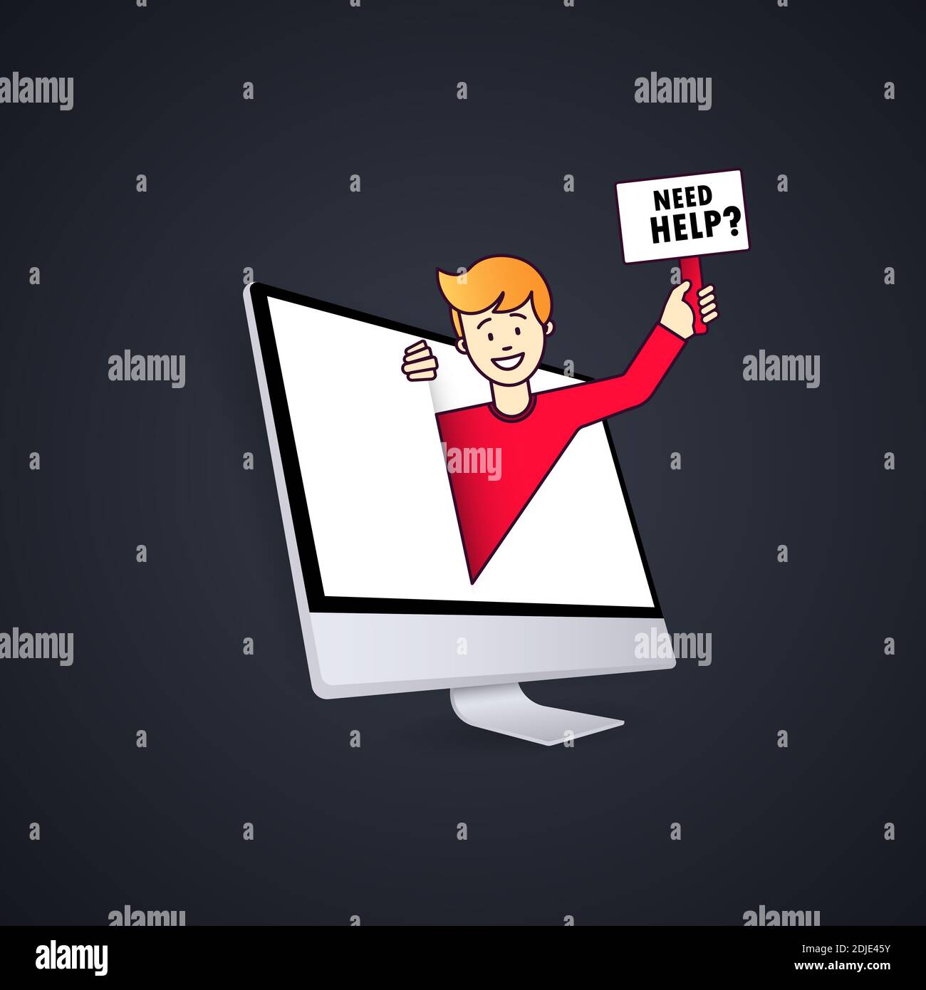 Need help sign looking job hi-res stock photography and images - Alamy
