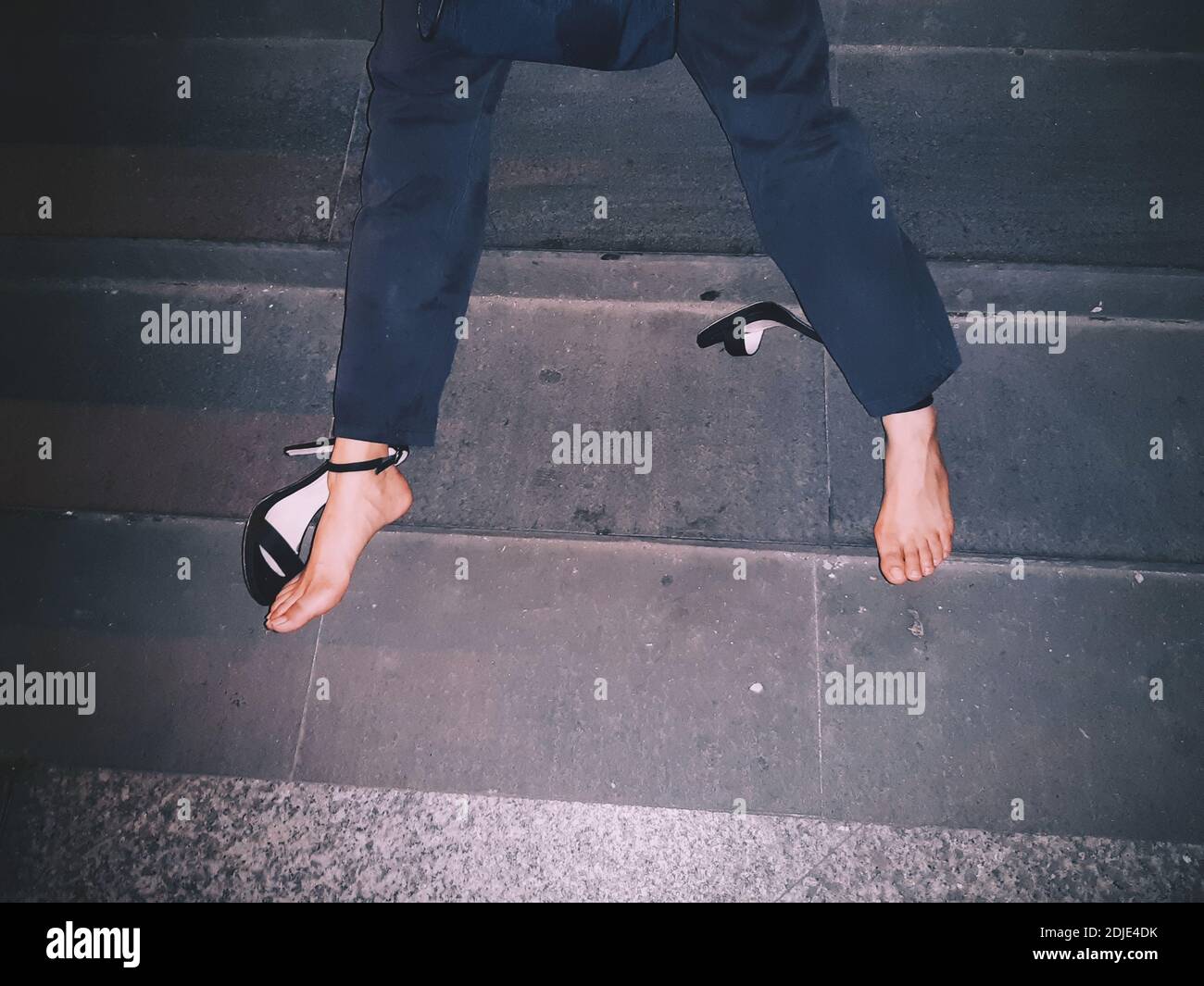 Woman, high heels, broken hi-res stock photography and images - Alamy