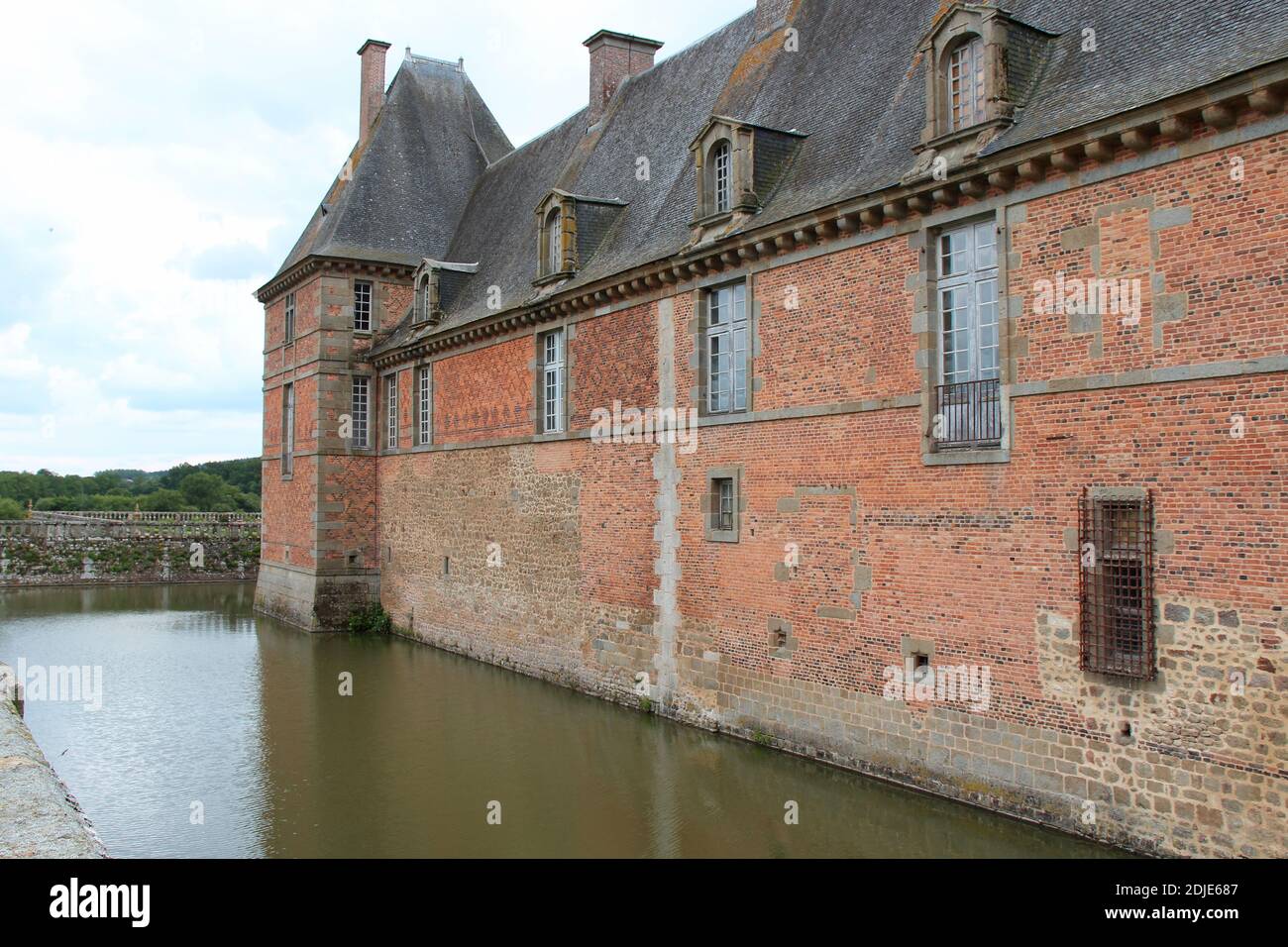 medieval and renaissance castle in carrouges in normandy in france ...