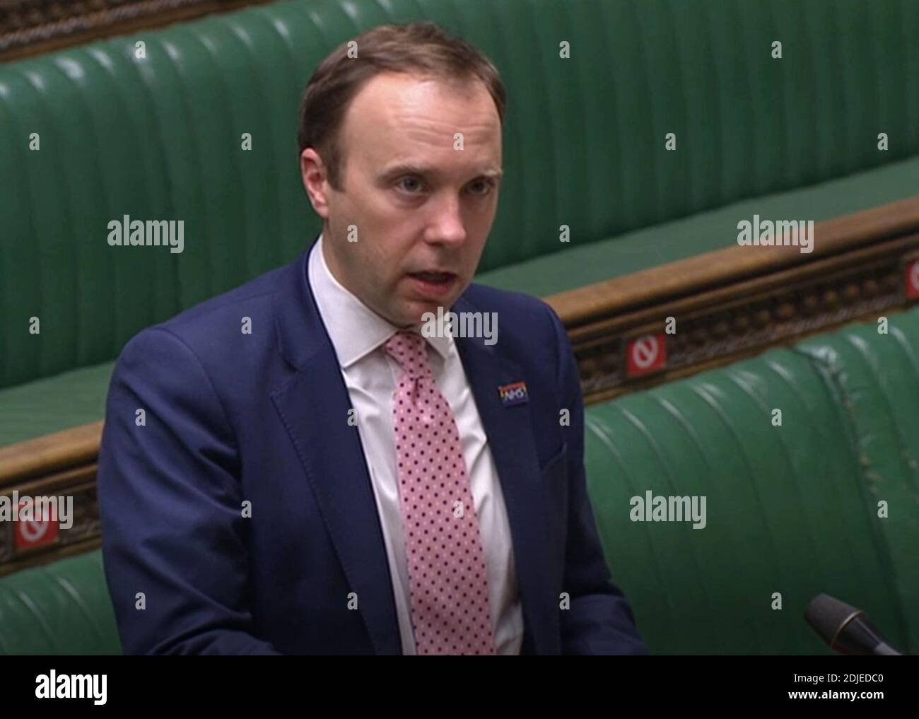 Health Secretary Matt Hancock updating MPs on the areas which will be ...