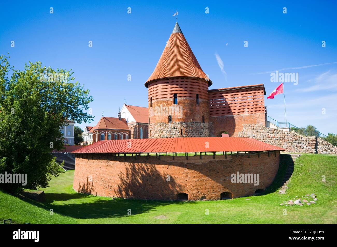 Red brick medieval Kaunas castle, Lithuania Stock Photo - Alamy