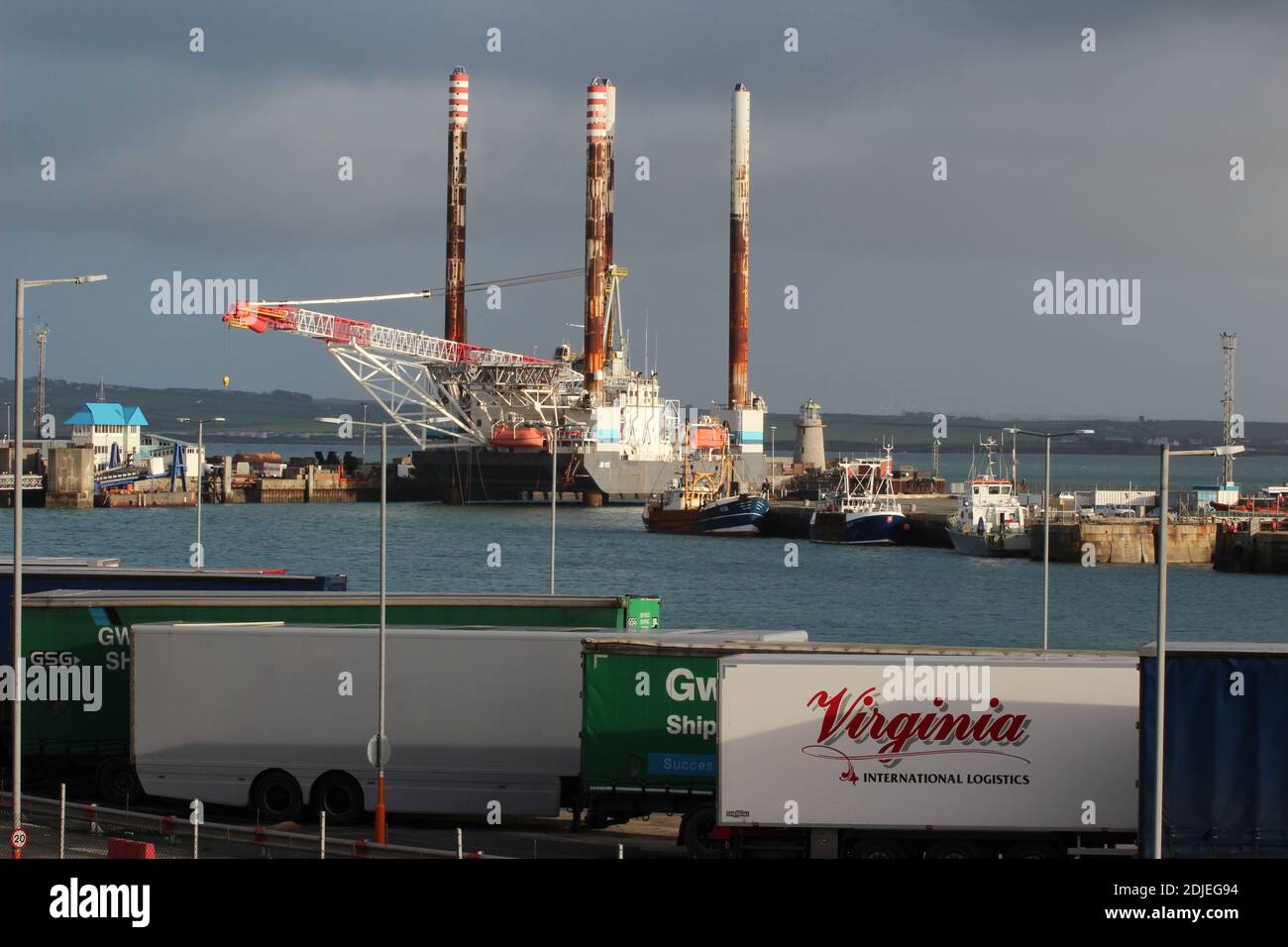 Holyhead port, Deal or No Deal, Monday 14 December 2020. Hauliers fear ...