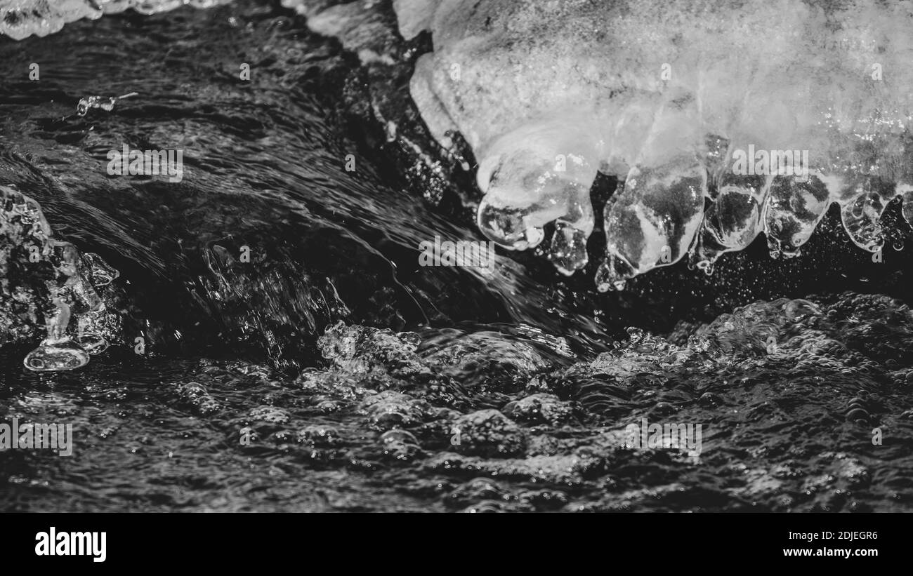 Formation of sea ice Black and White Stock Photos & Images - Alamy