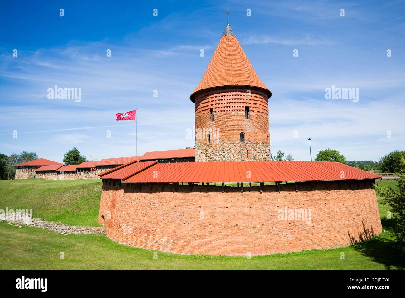 Red brick medieval Kaunas castle, Lithuania Stock Photo - Alamy