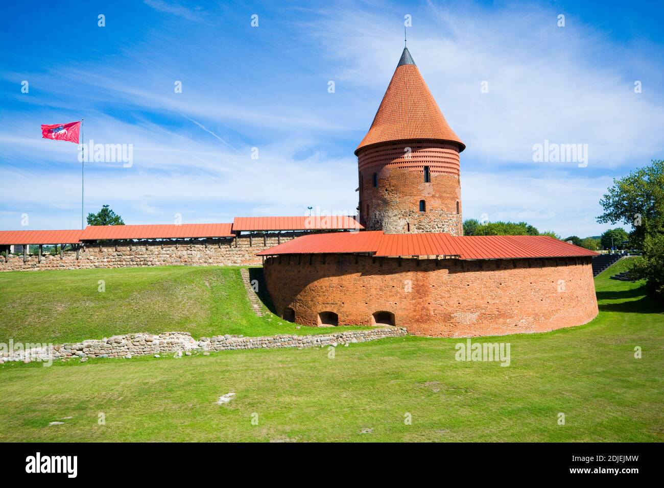 Red brick medieval Kaunas castle, Lithuania Stock Photo - Alamy
