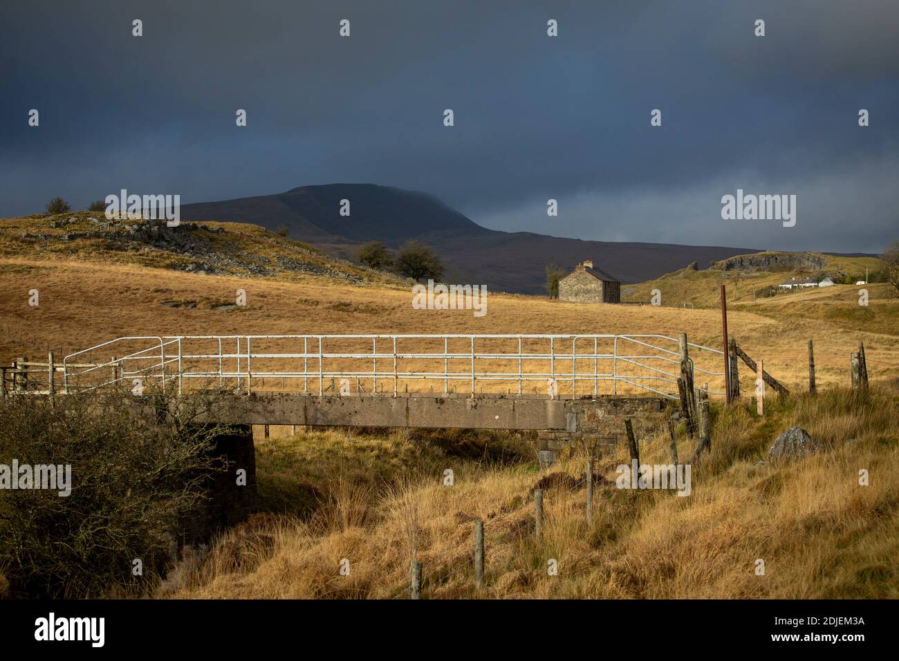 The bridge at Penwyllt Stock Photo - Alamy