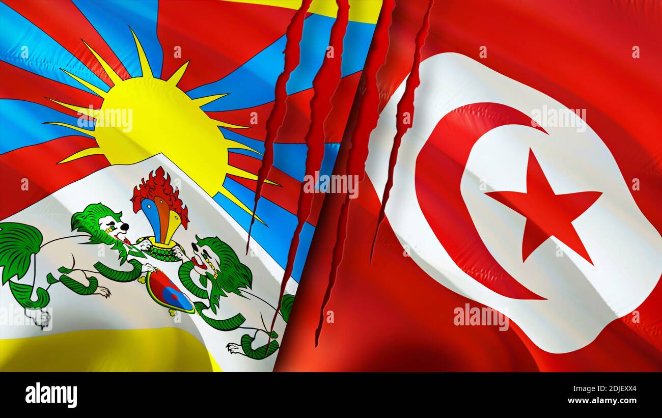 Tibet tunisia flag hi-res stock photography and images - Alamy