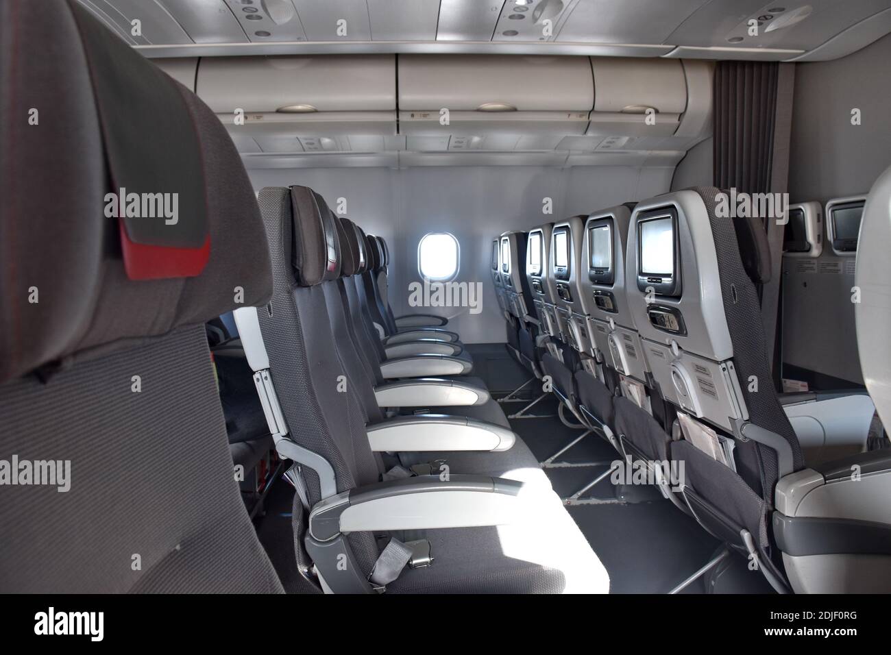Interior Of Airplane Stock Photo - Alamy