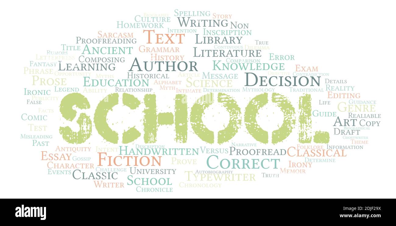 Collage poster school Cut Out Stock Images & Pictures - Alamy