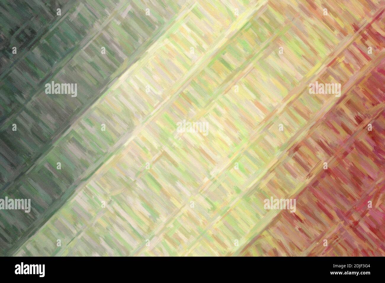 Green and red lines and stripes Large Color Variation abstract paint ...