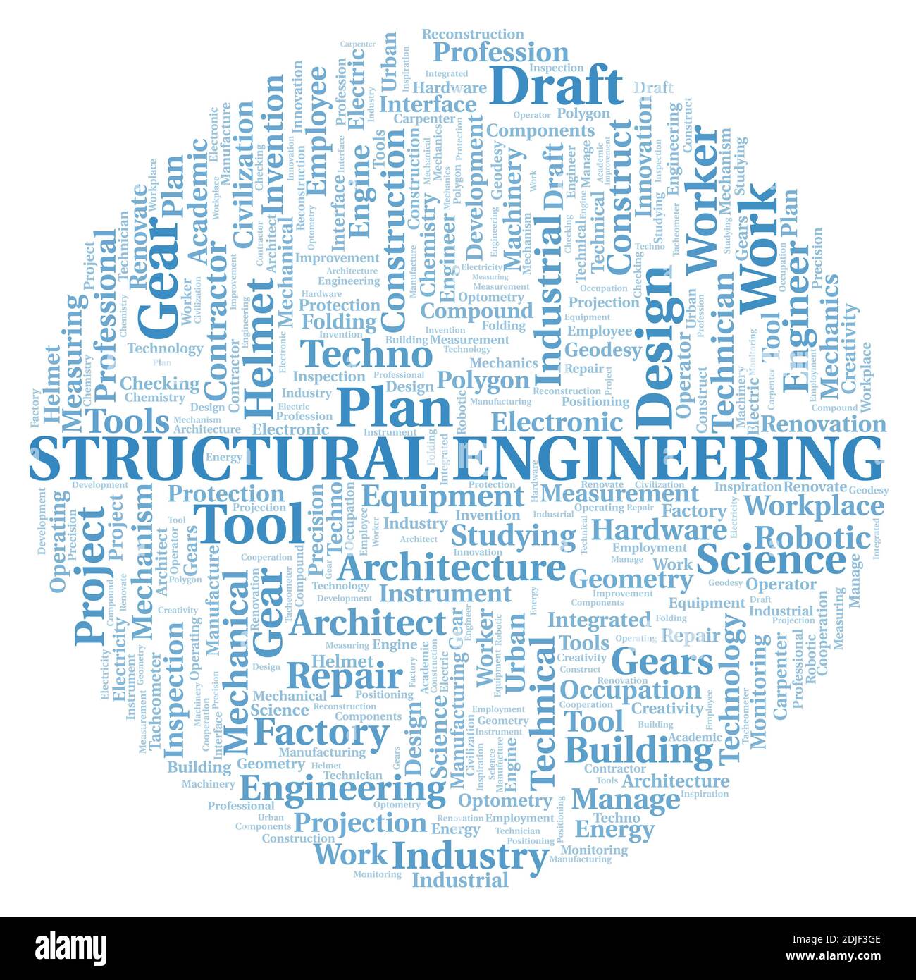 Structural Engineering typography word cloud create with text only ...