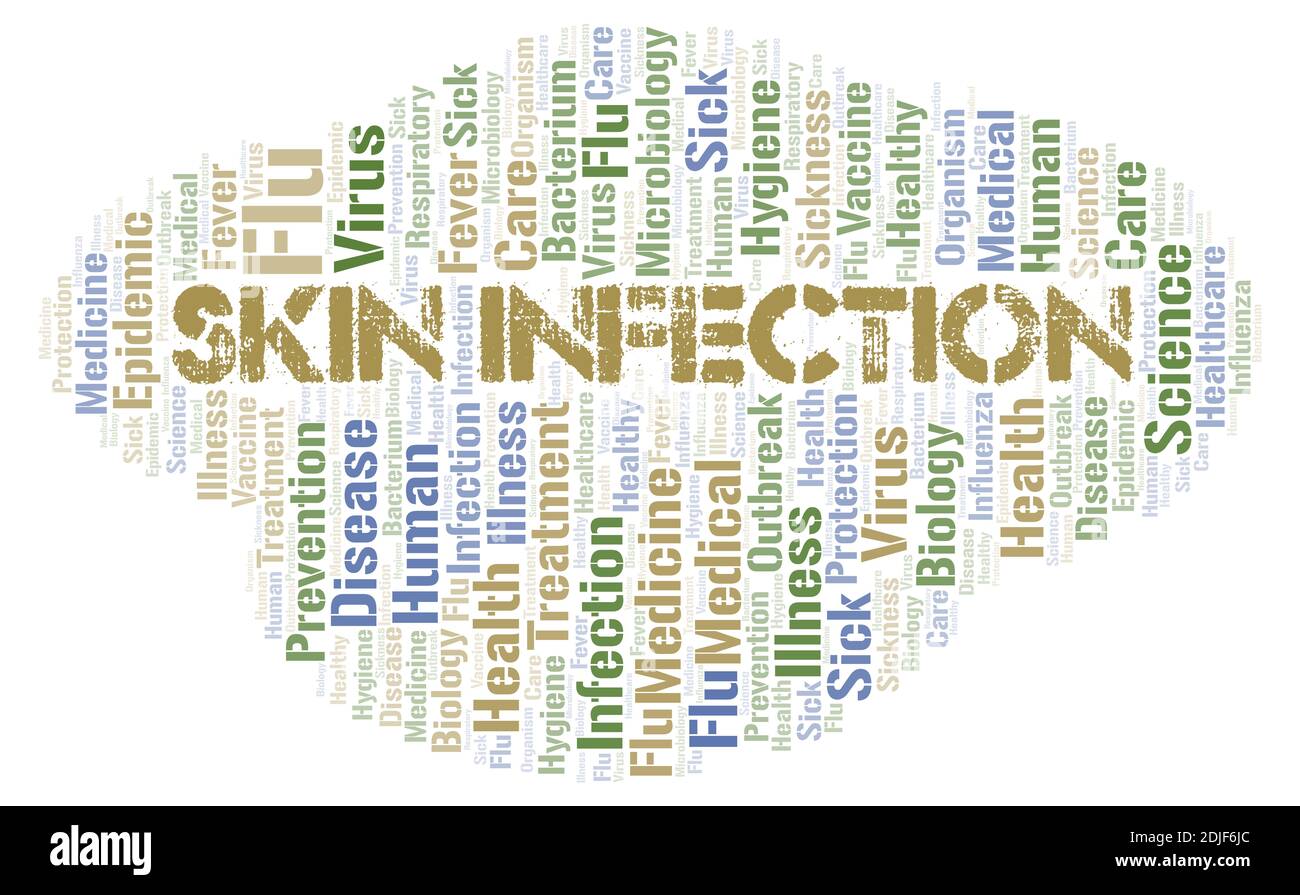 Skin disease word cloud concept hi-res stock photography and images - Alamy
