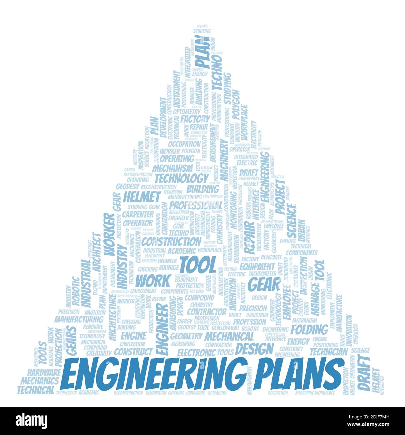 Engineering Plans typography word cloud create with text only Stock ...