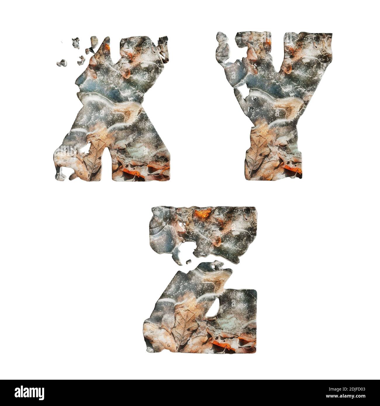 Frozen alphabet hi-res stock photography and images - Alamy