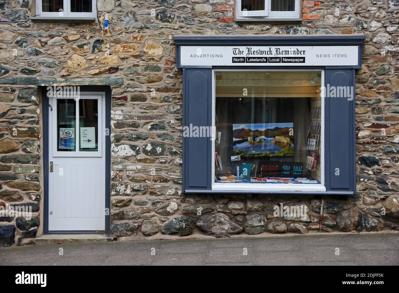 The Keswick Reminder newspaper offices, Keswick Stock Photo - Alamy