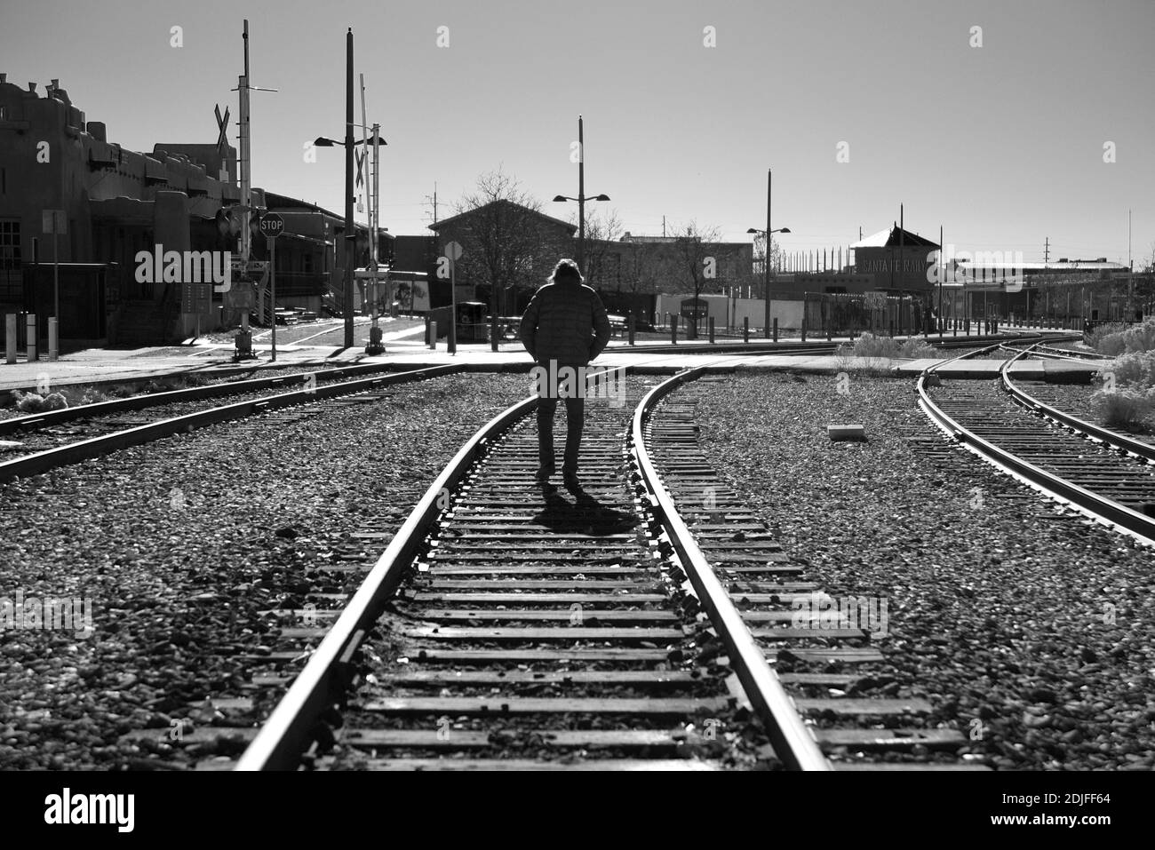 Walking along a railroad hi-res stock photography and images - Alamy