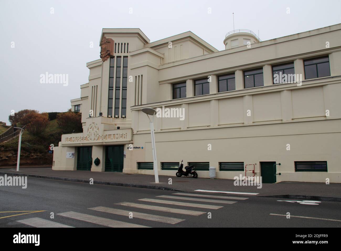 art déco building (museum) in biarritz in france Stock Photo - Alamy