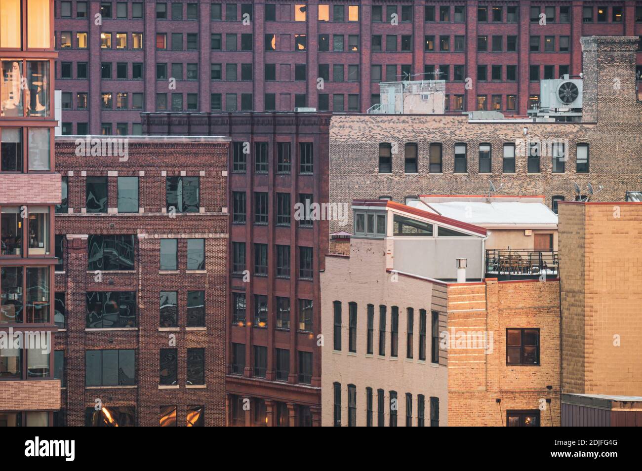 Chicago neighborhood aerial hi-res stock photography and images - Alamy